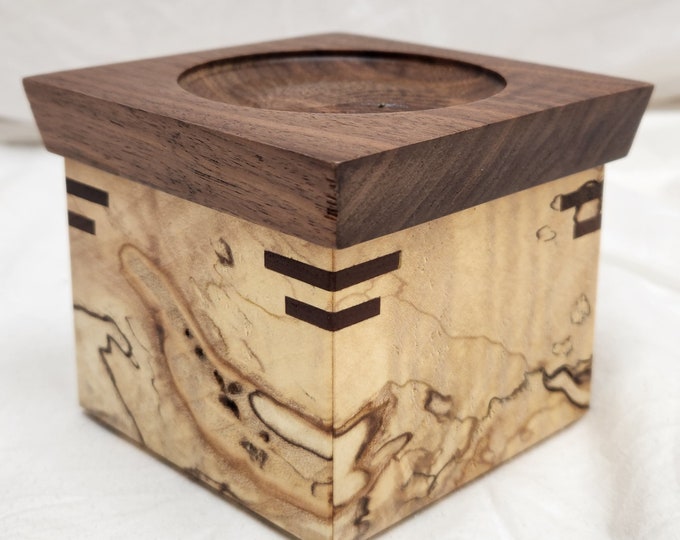Decorative Box - Ambrosia Spalted Maple/walnut Top - Etsy