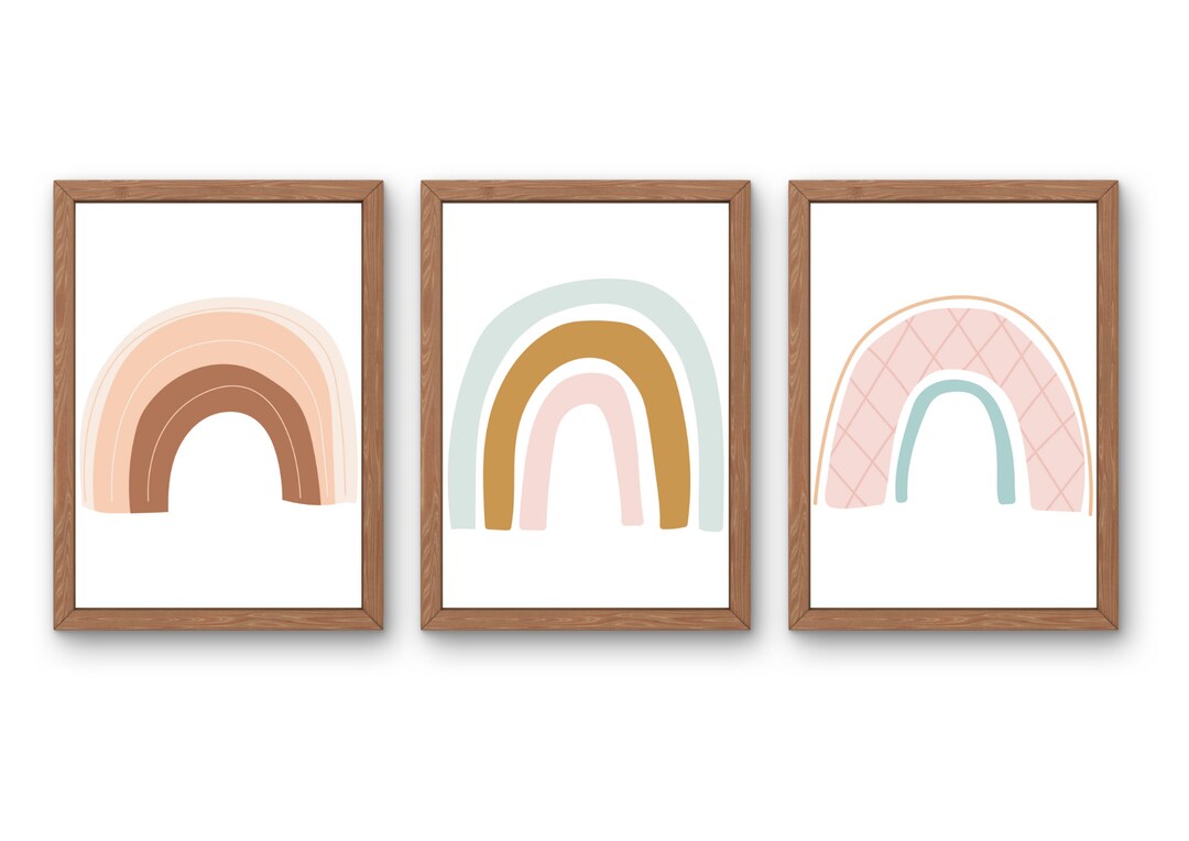 Set of 3 Rainbow Prints DIGITAL DOWNLOAD - Etsy