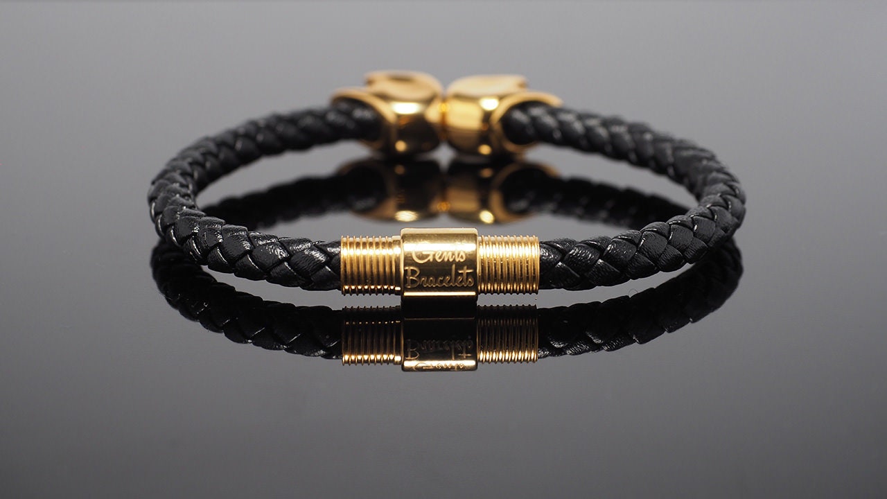 Black thread gold bracelet store