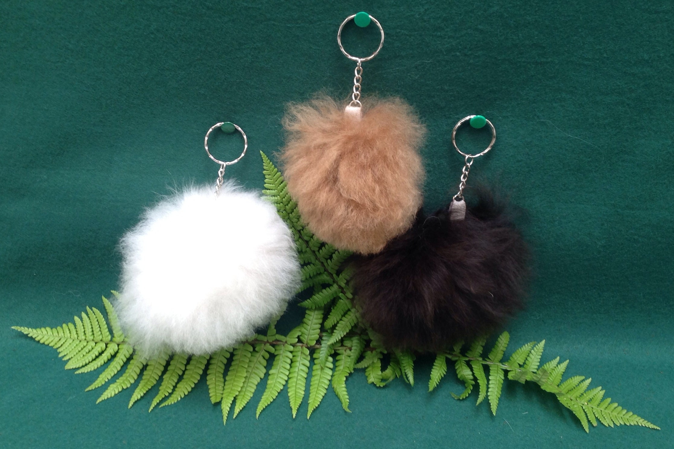 Alpaca Pom Pom Keyrings - Etsy