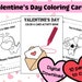 Valentine's Day Coloring Cards Printable Activity for Kids - Etsy
