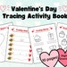 Valentine's Day Tracing Activity Book for Kids Printable Digital File ...