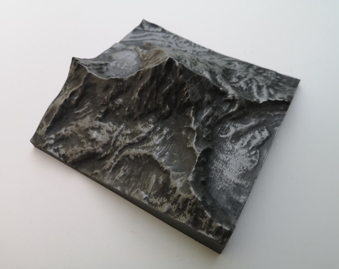 Custom Topographical Map of Anywhere on Earth 3D Map Personalised Map ...