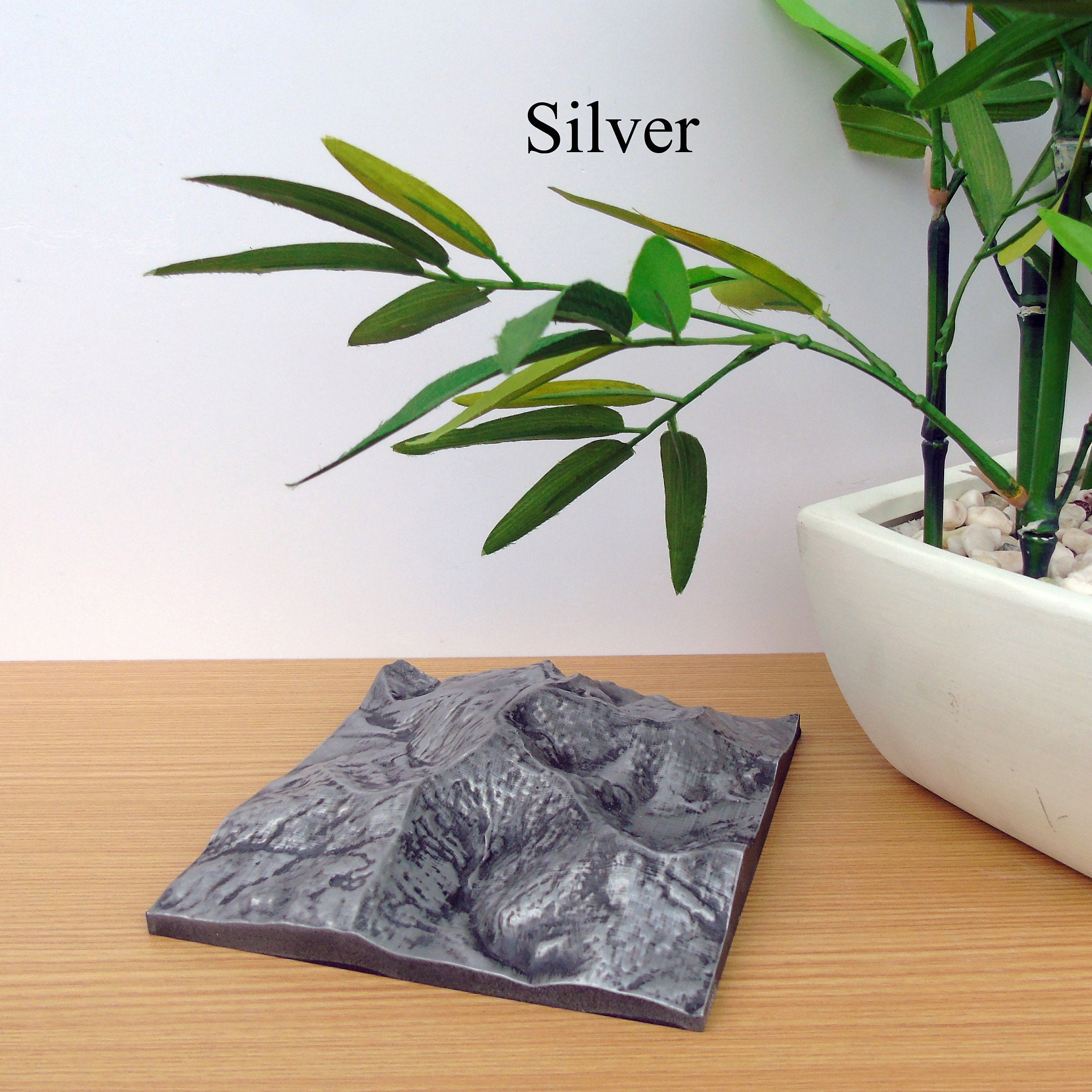 Snowdon Topographical Map in Aged Metal Finish, Relief Map, 3D Map ...