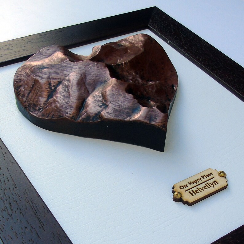 Custom 3D Love Heart Map Copper Anywhere on Earth Your - Etsy