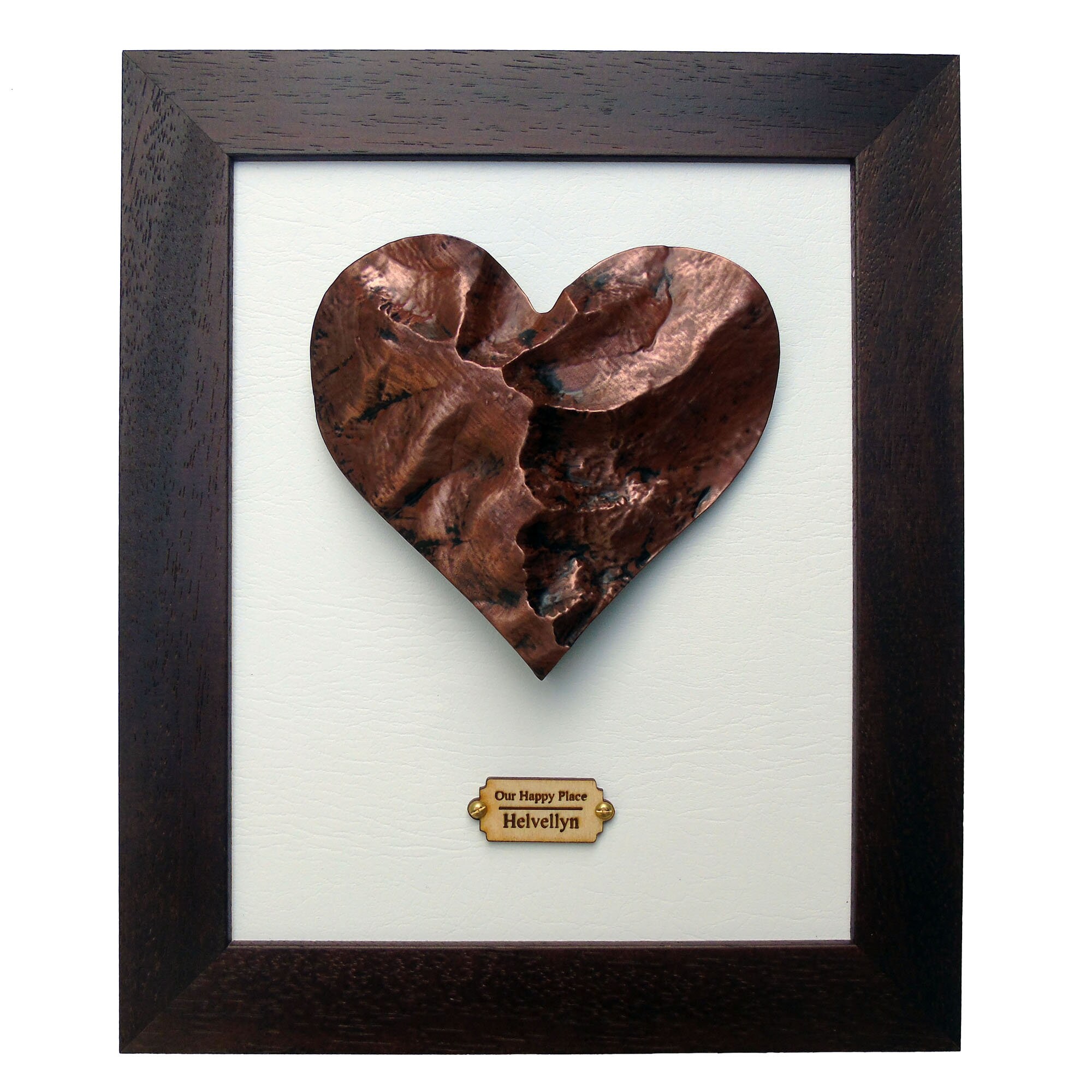 Custom 3D Love Heart Map - Copper - Anywhere on Earth - Your Location ...