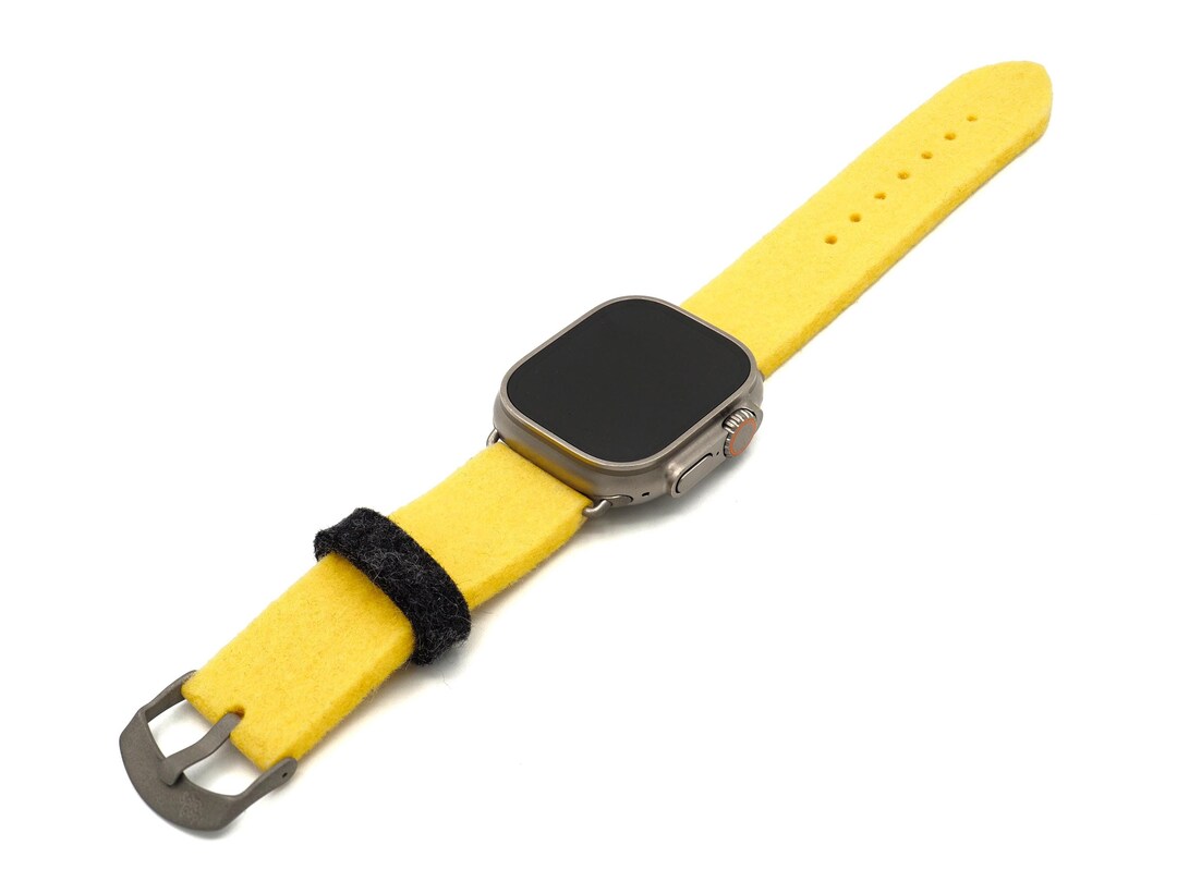 Light Yellow Merino Wool Band for Apple Watch Ultra – Luxurious, Soft ...