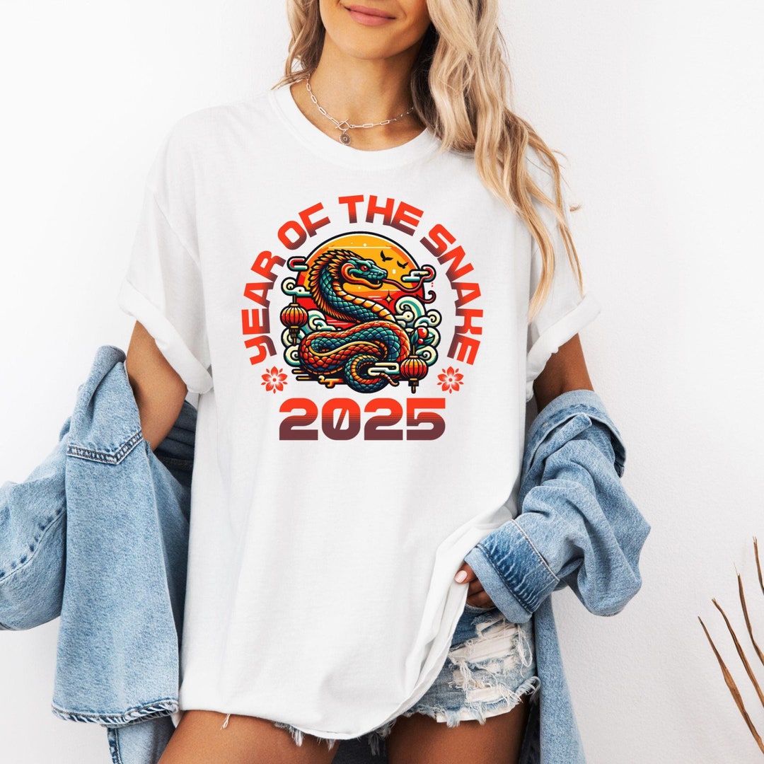 Year of the Snake 2025 T-shirt: Lunar New Year Unisex Tee - Etsy