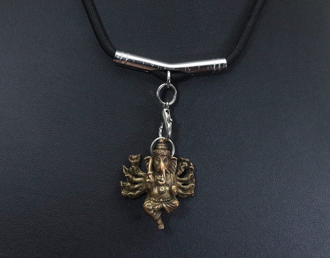 Mini Brass Ganesha Statue: Hindu Amulet for Luck & Success - Etsy