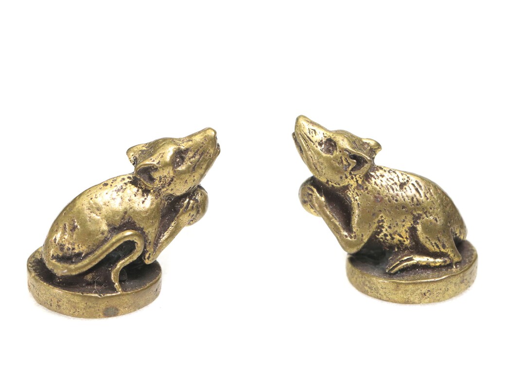 Mini Mushika Statue Mouse Hindu Statue Figurine Old Statue - Etsy