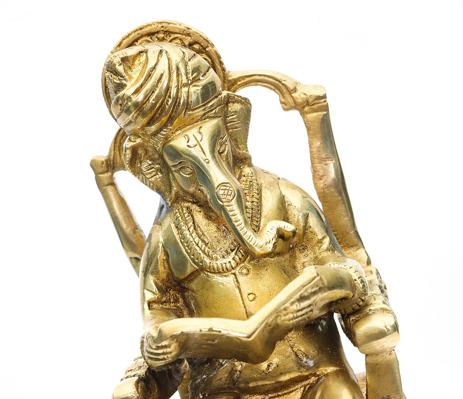 God Lord Ganesh Reading Statue Elephant Ganesha Hindu | Etsy