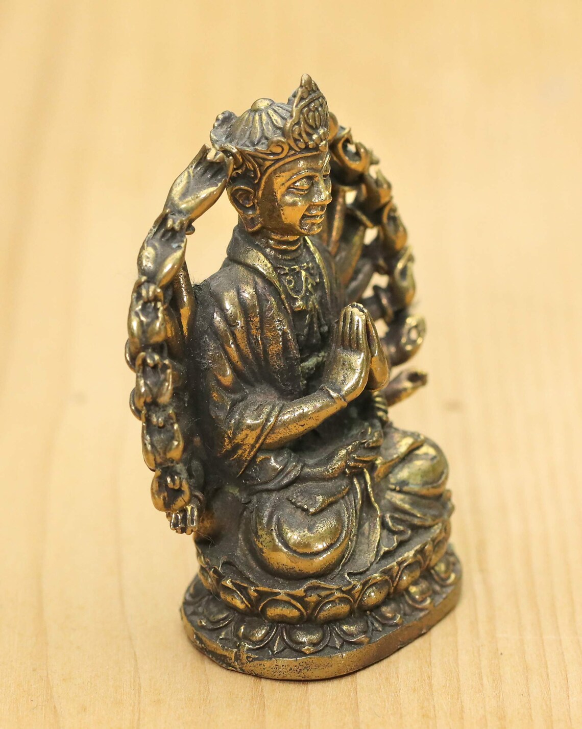 Brass Kuan Yin Quan Yin Statue Deity Divine Mother Prayer - Etsy