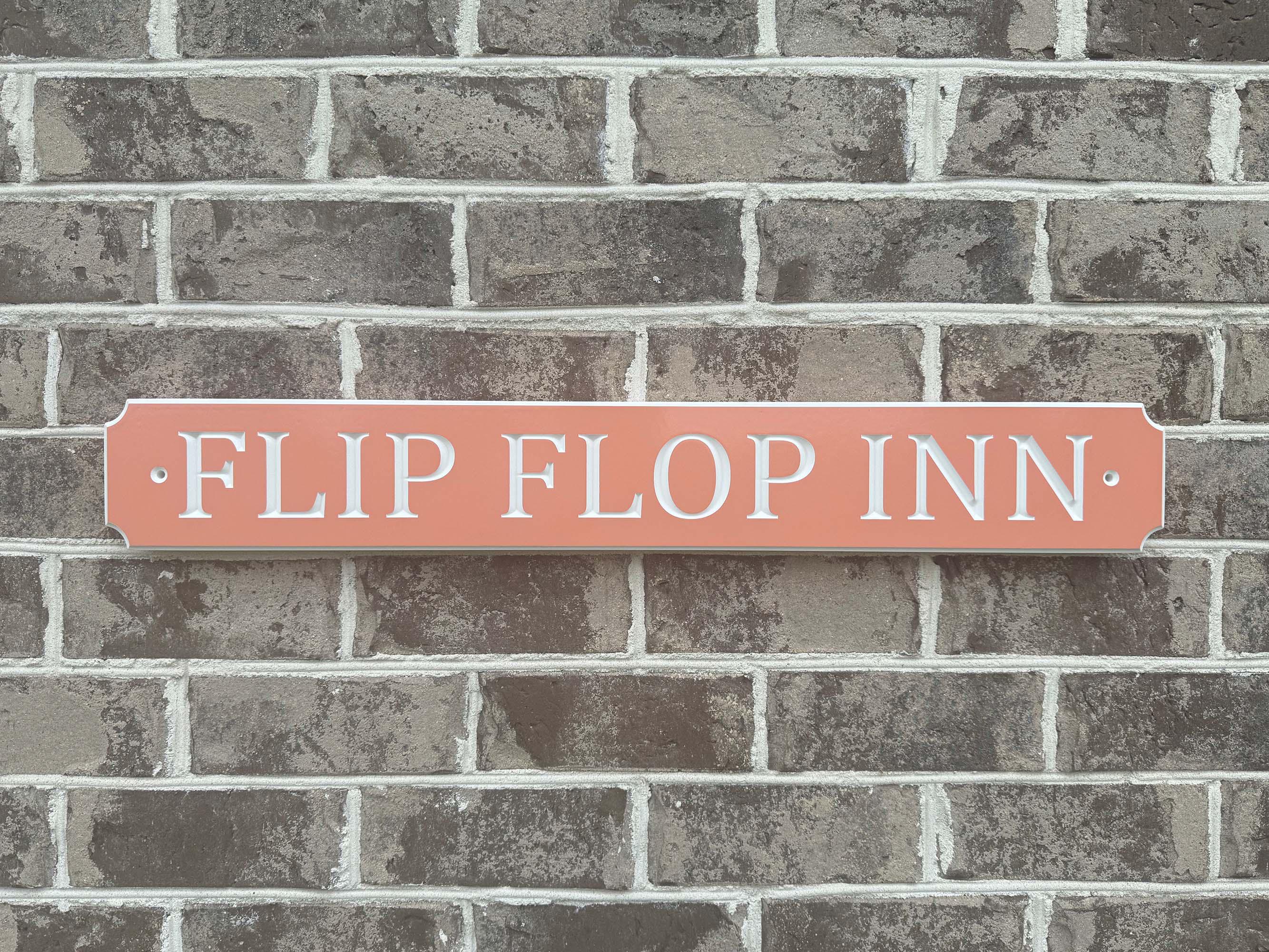 Personalized Beach House Sign - Custom Quarterboard PVC Coastal Sign ...