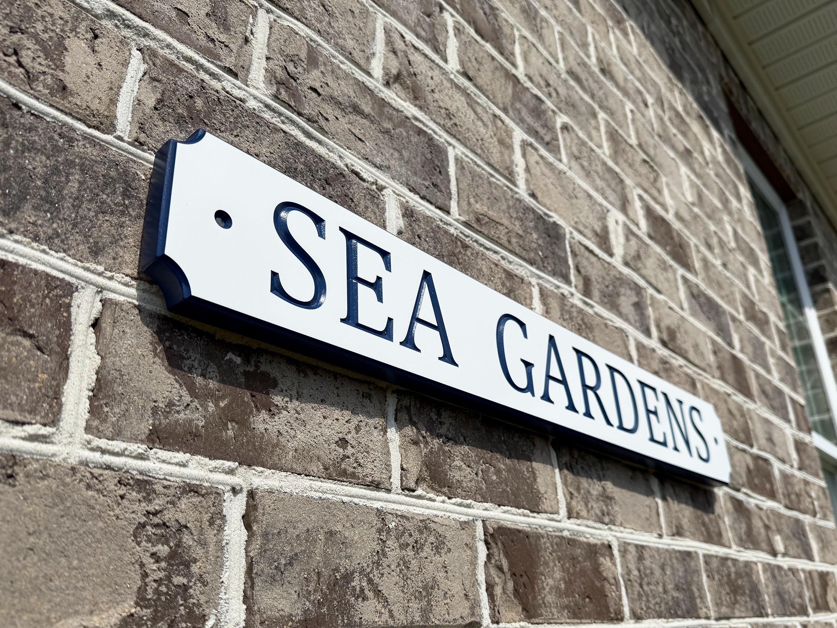Personalized Beach House Sign - Custom Quarterboard PVC Coastal Sign ...