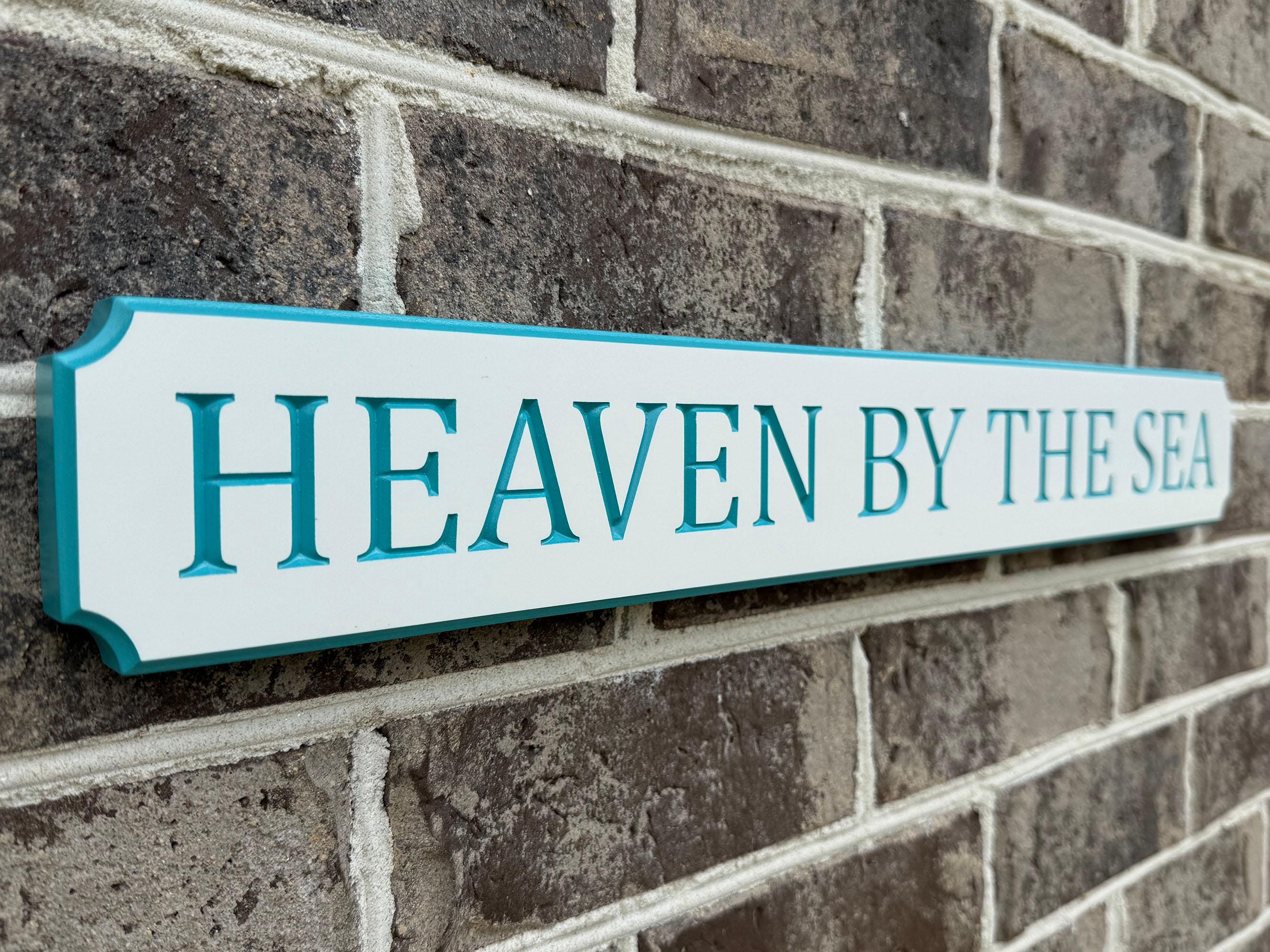 Personalized Beach House Sign - Custom Quarterboard PVC Coastal Sign ...