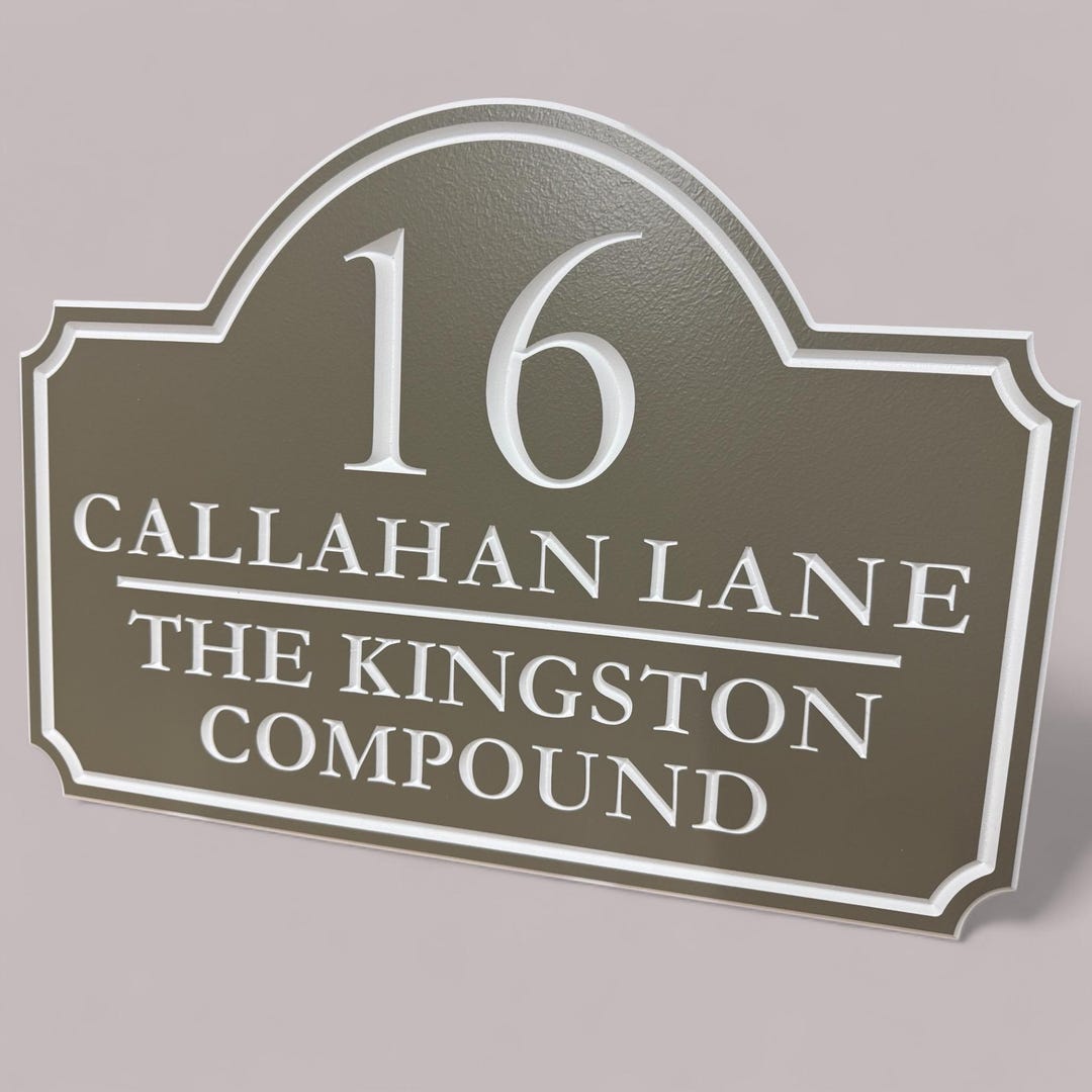 Personalized Outdoor House Sign. House Number / Street Name / House ...