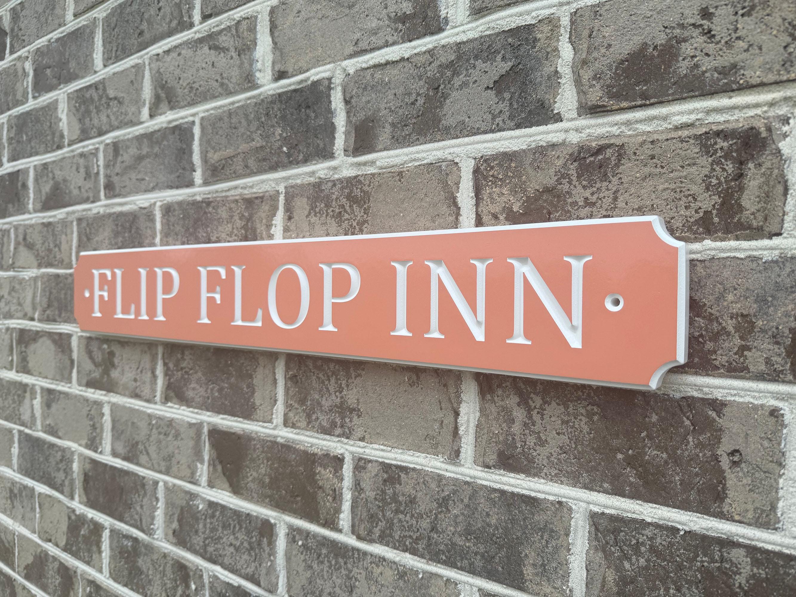 Personalized Beach House Sign - Custom Quarterboard PVC Coastal Sign ...