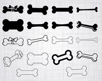 Dog bone svg | Etsy