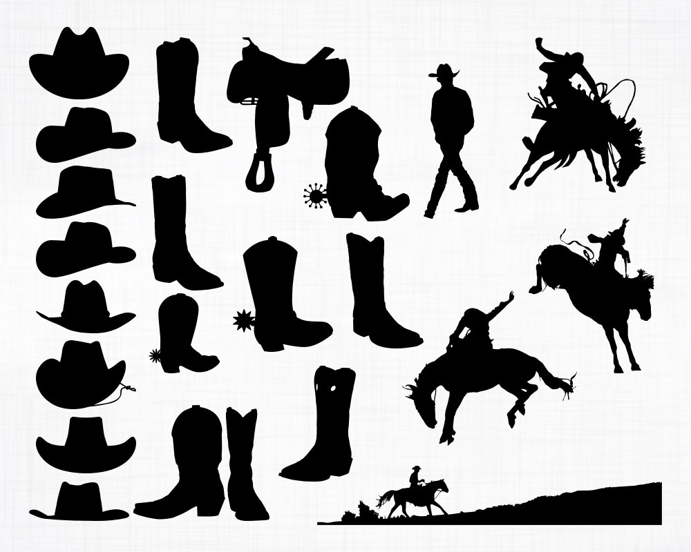 Cowboy SVG Bundle 2 Cowboy SVG Cowboy Clipart Cowboy Cut | Etsy