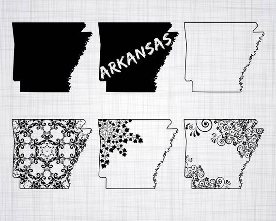 12 Designs Arkansas State SVG Bundle Cricut Arkansas SVG Cut Files ...