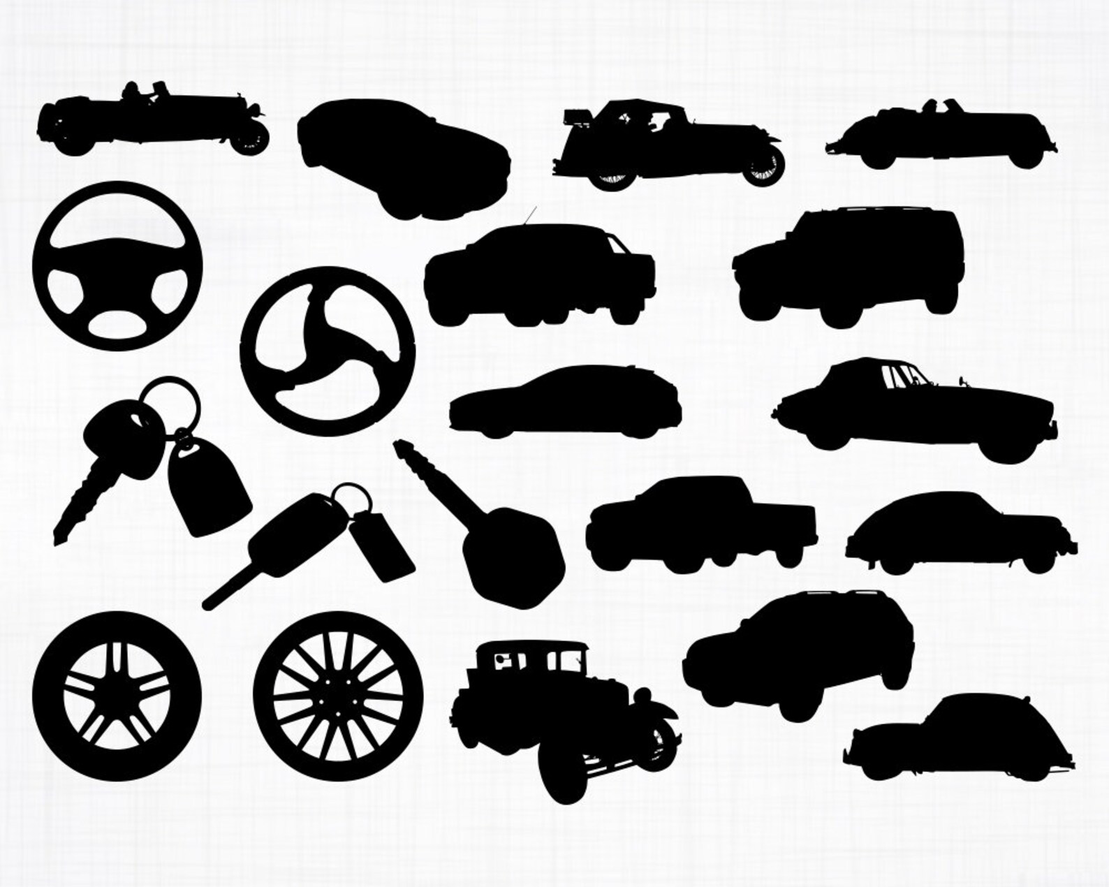 Car SVG Bundle Car SVG Sedan Svg Car Clipart Car Cut Files | Etsy