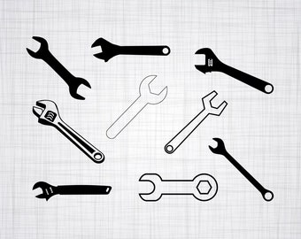 Wrench Dxf Files | Etsy