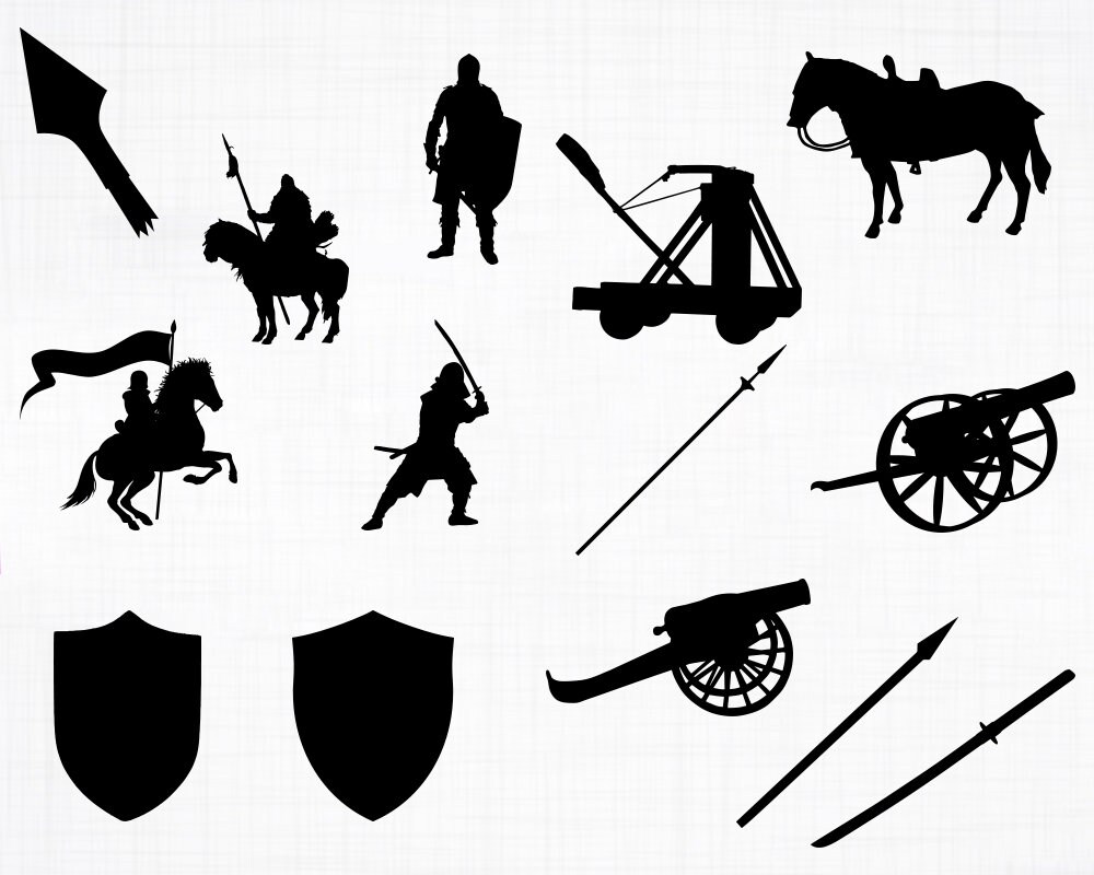 Medieval SVG Bundle Medieval War SVG Medieval Soldier Svg | Etsy