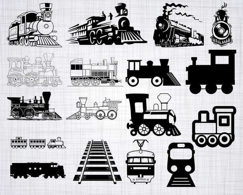 Train Svg Bundle Train Svg Choo Choo Train Svg Train Etsy