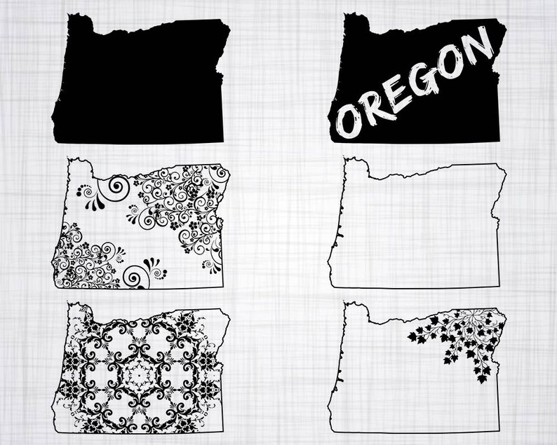Oregon SVG Bundle Oregon SVG Oregon State Clipart Oregon | Etsy