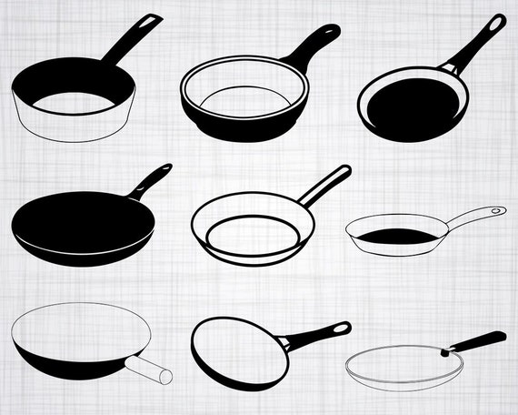 Frying Pan SVG Pan SVG Frying Pan Clipart Frying Pan Cut | Etsy