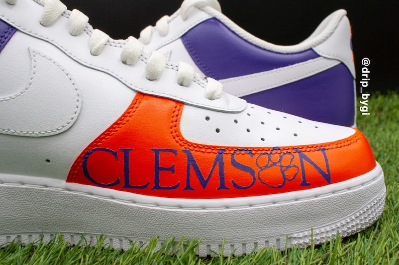 Clemson Air Force 1 | Custom University | College Tailgate | University Sneaker | Custom Sneaker ...
