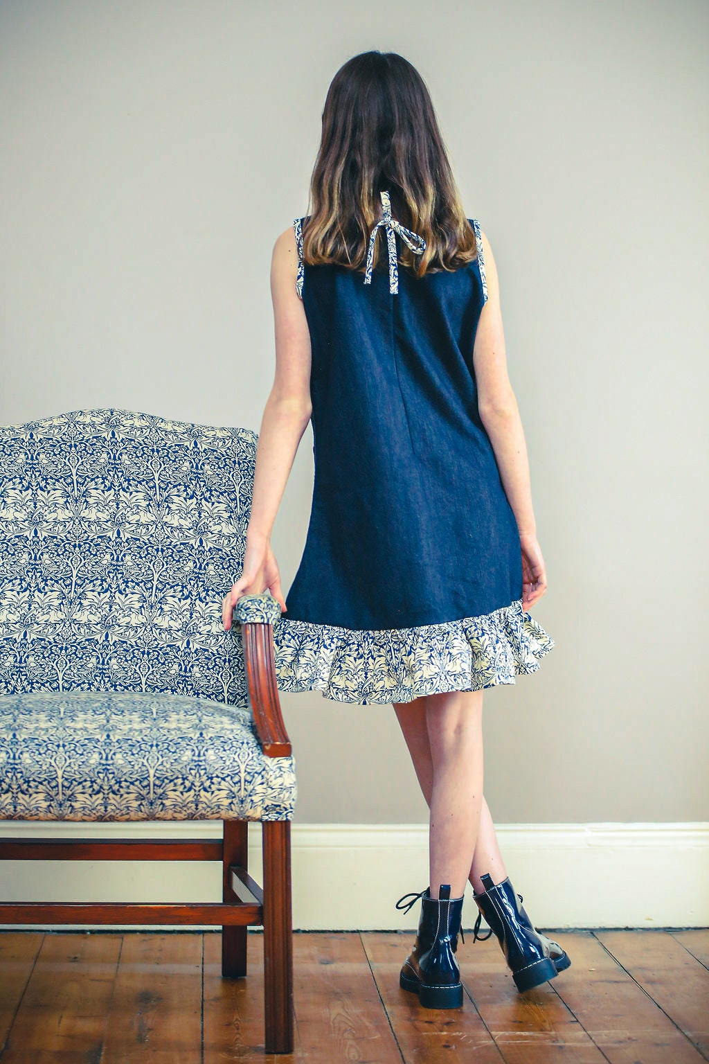 Jeans to Dornoch Dress Sewing Pattern - How to Refashion & Upcycle ...