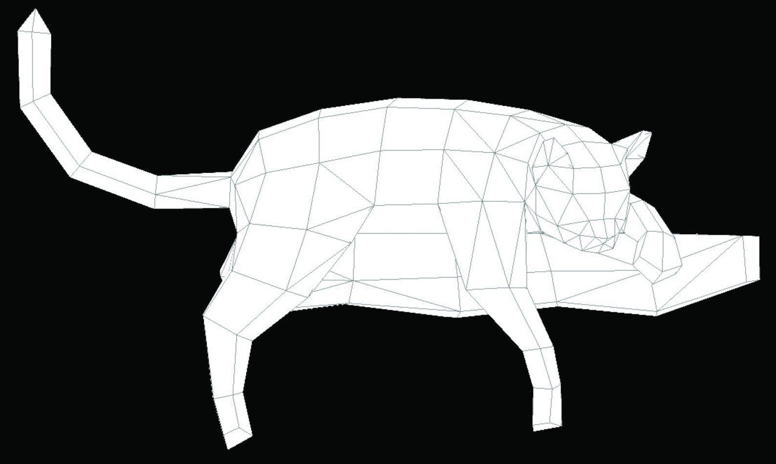 Cat Papercraft, 3D PDF , Papercraft Animals, Low Poly DIY, DIY Paper 3D ...