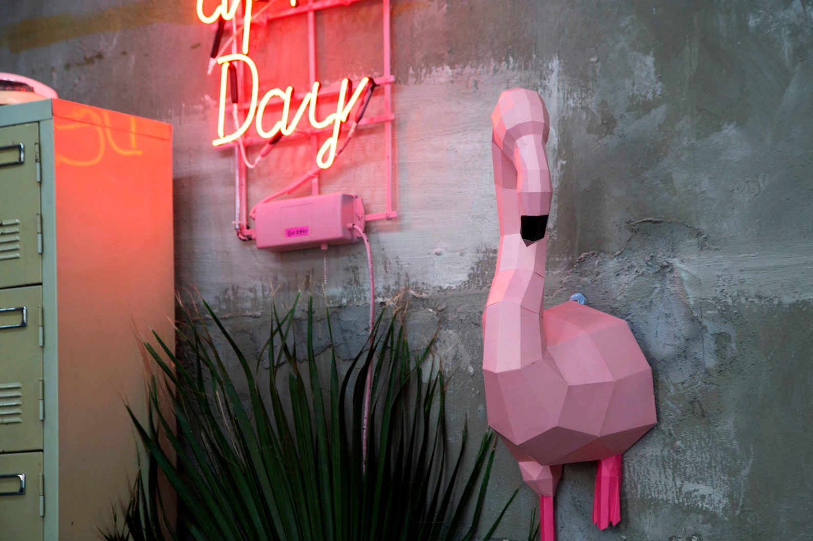 Flamingo Papercraft, 3D PDF , Papercraft Animals, Low Poly DIY, DIY ...