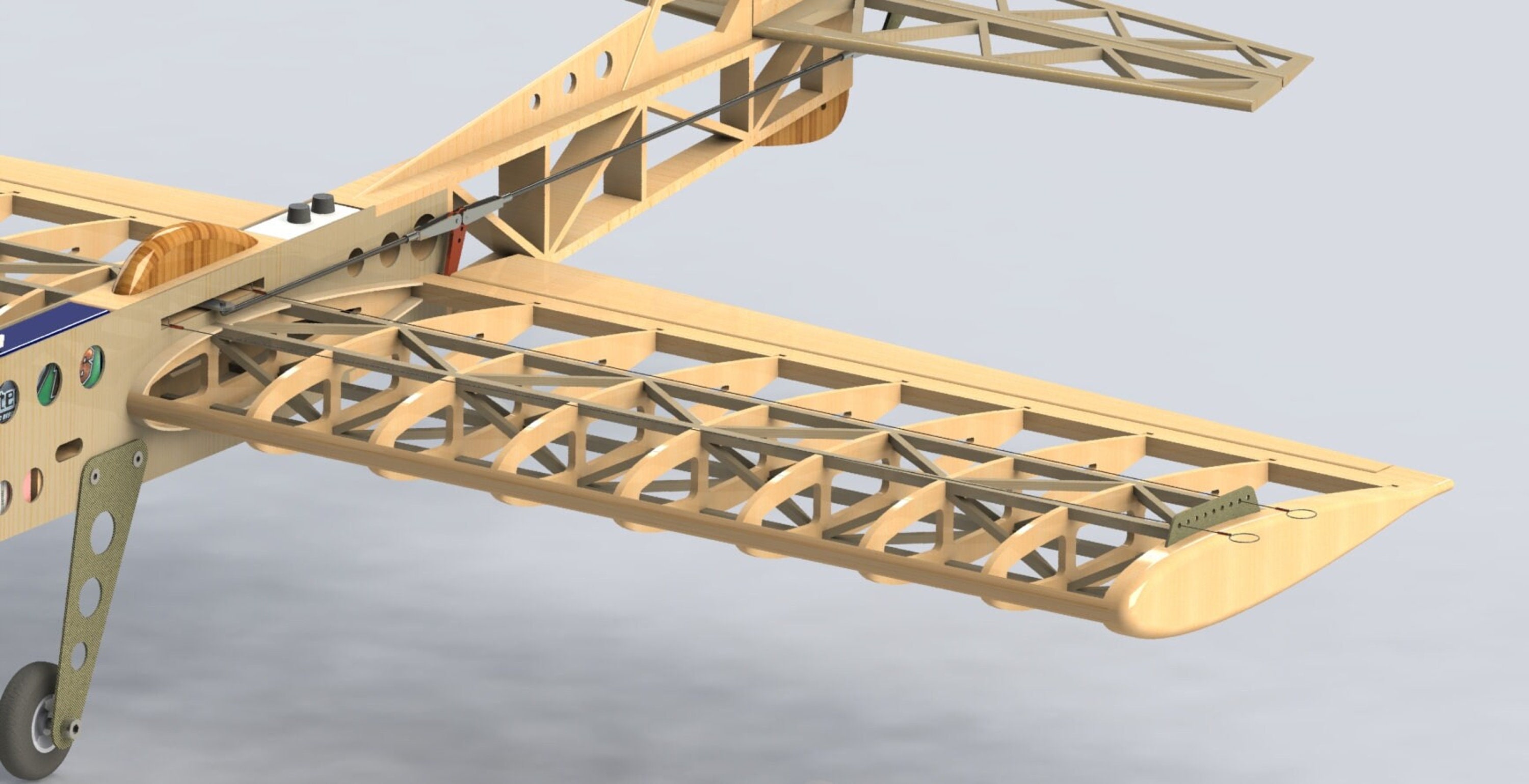 DIY Lasercut Eclawn Airplane Control Line Model Updated DXF - Etsy ...