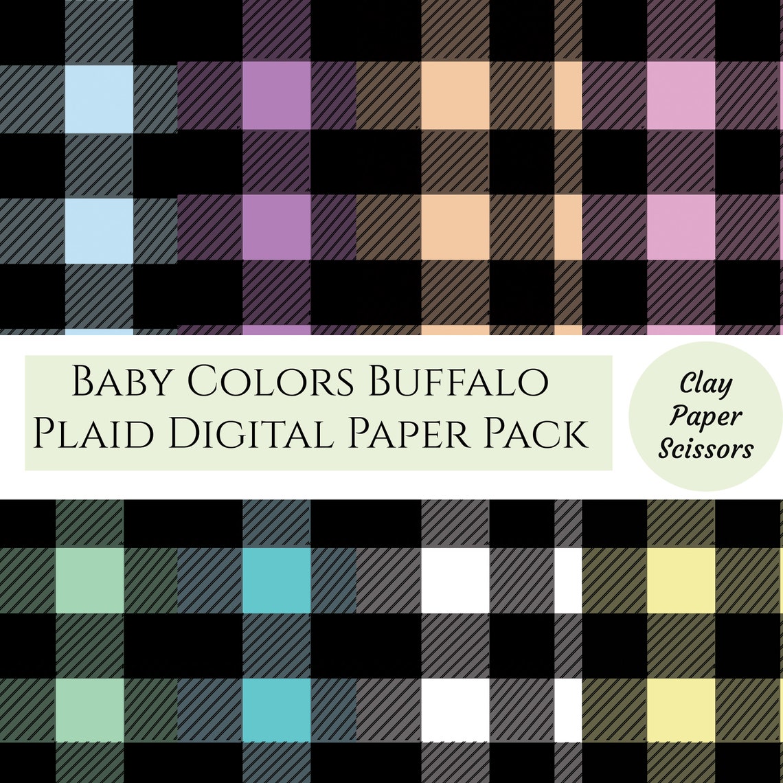 Buffalo Plaid Digital Paper Lumberjack Check Instant Download. - Etsy