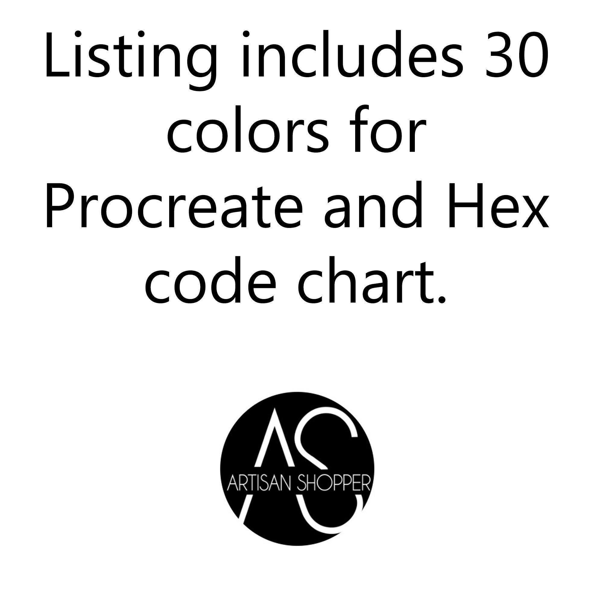 Procreate Color Palette .swatches File, Strawberry Colors Procreate ...