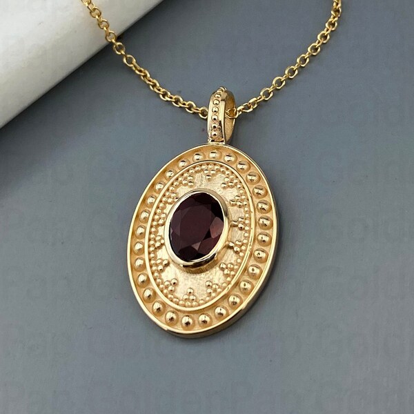 Gold Pendant - Etsy