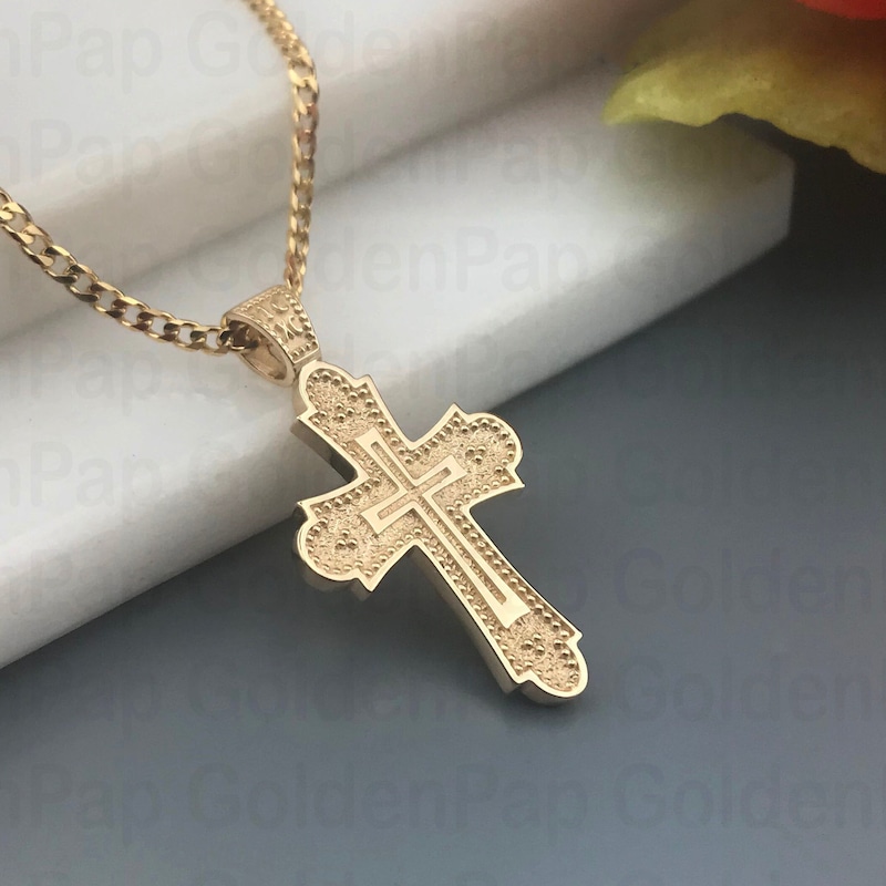 Solid Gold Cross - Etsy