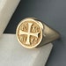 Solid Gold 14k Ring With IC XC NIKA, Religious Ring for Women and Men ...