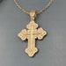 NEW 14k / 9k Solid Gold Cross, Double Sided Cross - Etsy