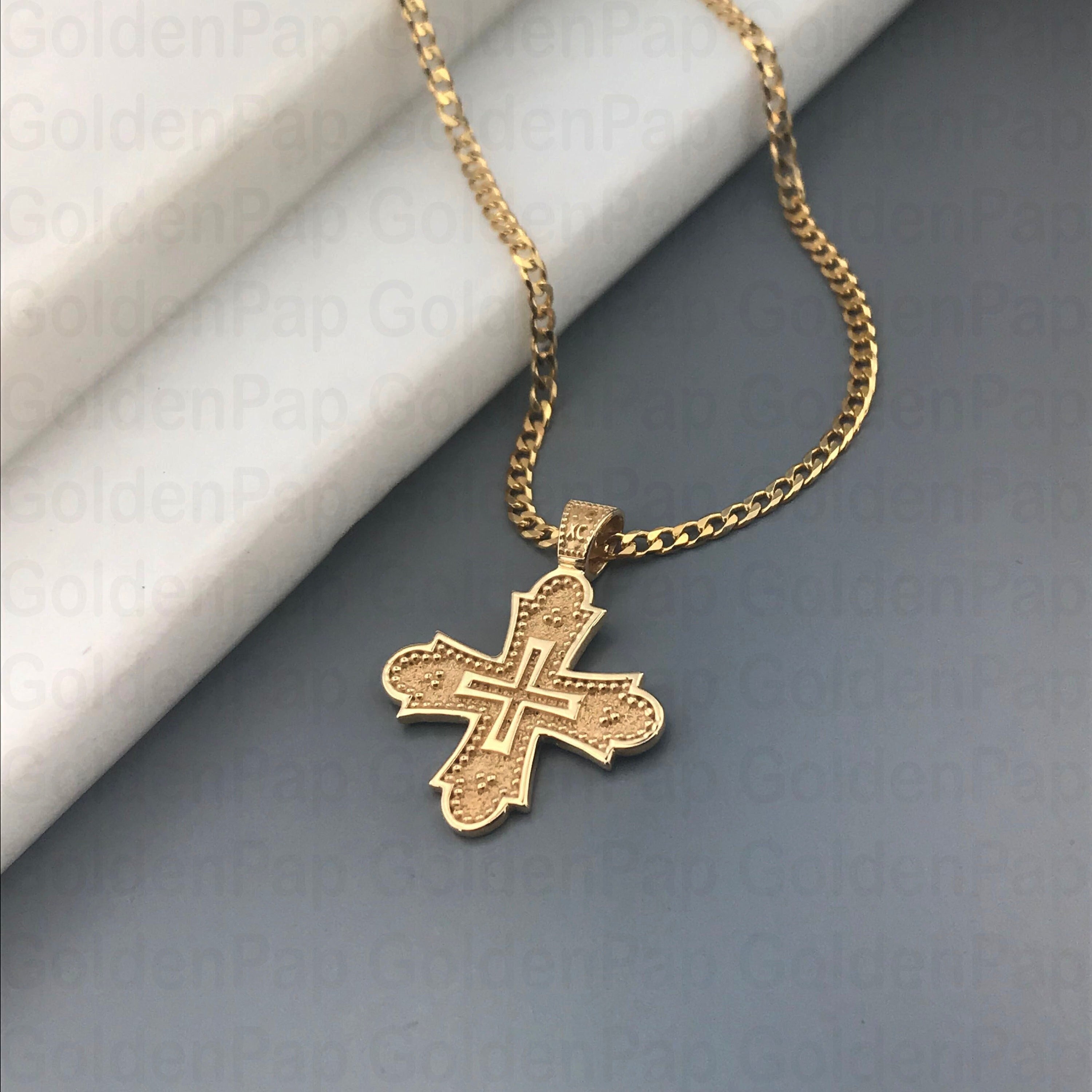 14k Solid Gold Cross Cross for Women and Men - Etsy