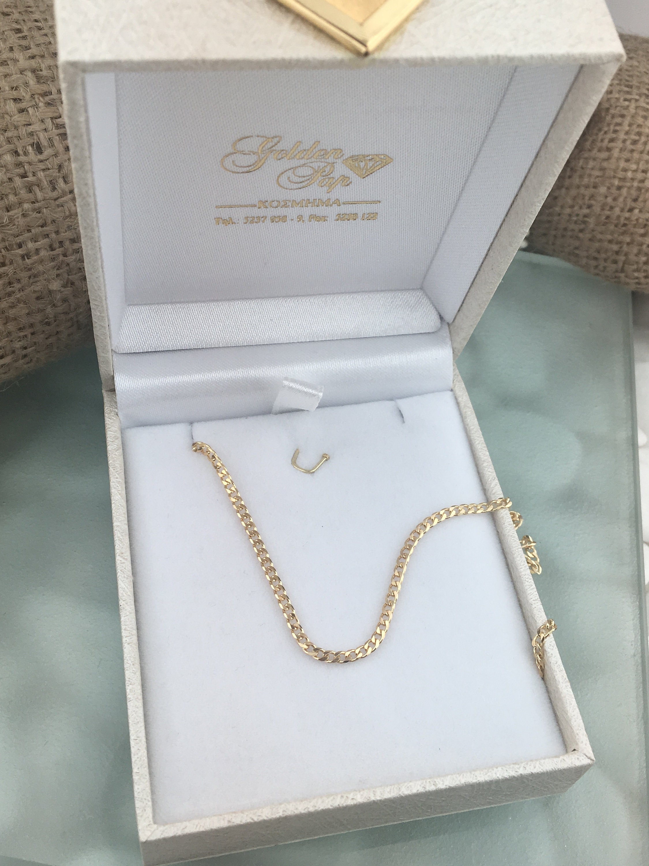 Solid Gold Chain 14 Carats, About 2mm Thickness,for Pendant and Cross ...