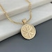 14k Solid Gold Pendant Chi Rho Pendant - Etsy