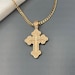 14k / 9k Solid Gold Cross, Double Sided Cross - Etsy
