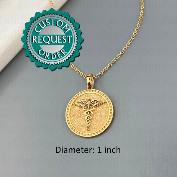 Caduceus Necklace - Etsy