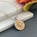 14k Solid Gold Pendant With Natural Ruby, Sapphire or Emerald, Gold ...