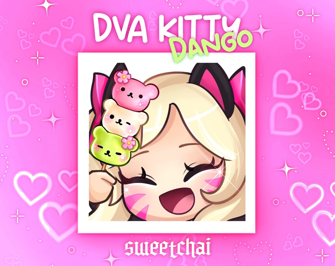 DVA Kitty Dango Happy Twitch Emote - Single - Etsy