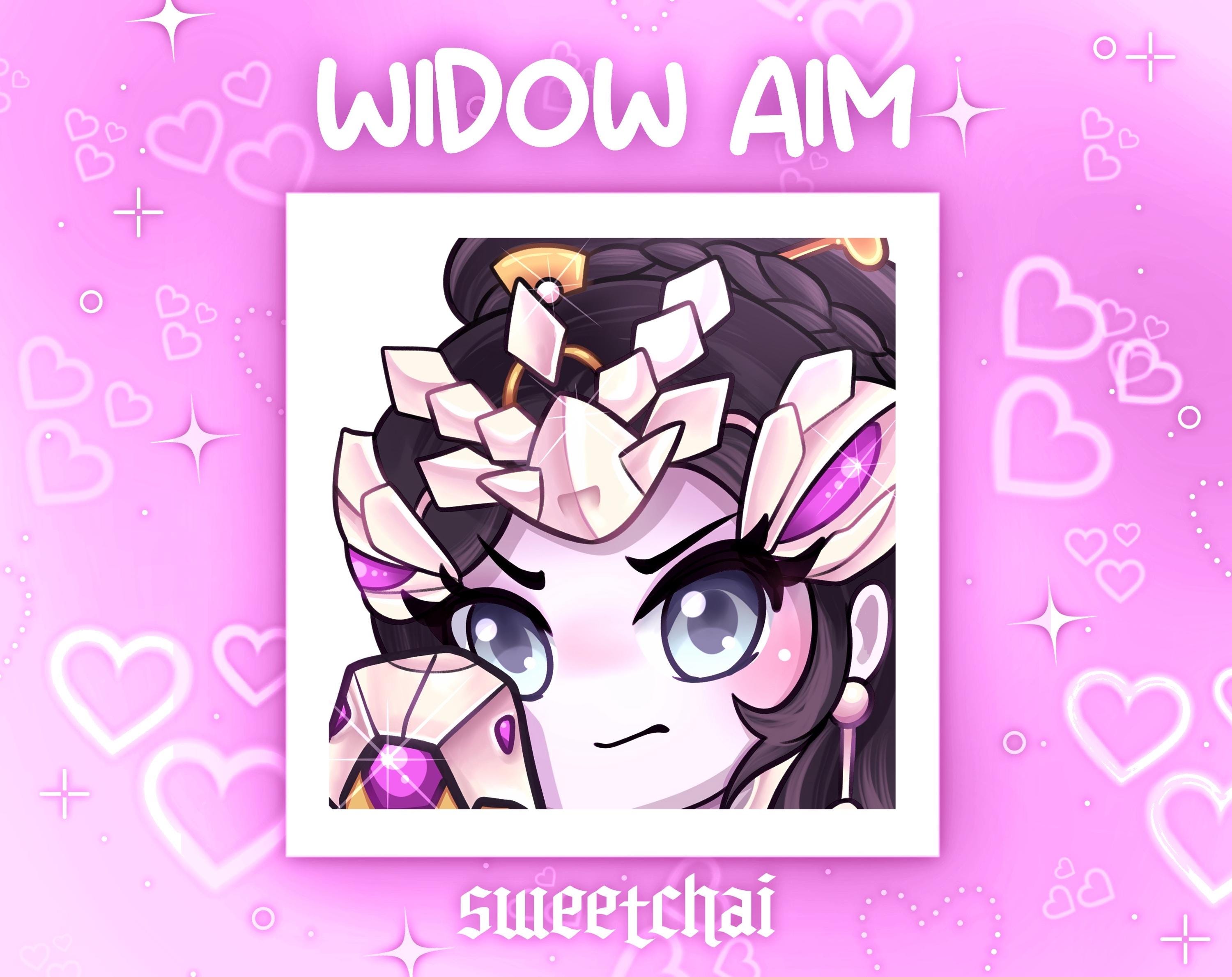 Widowmaker Pale Aim Twitch Emote - Single - Etsy