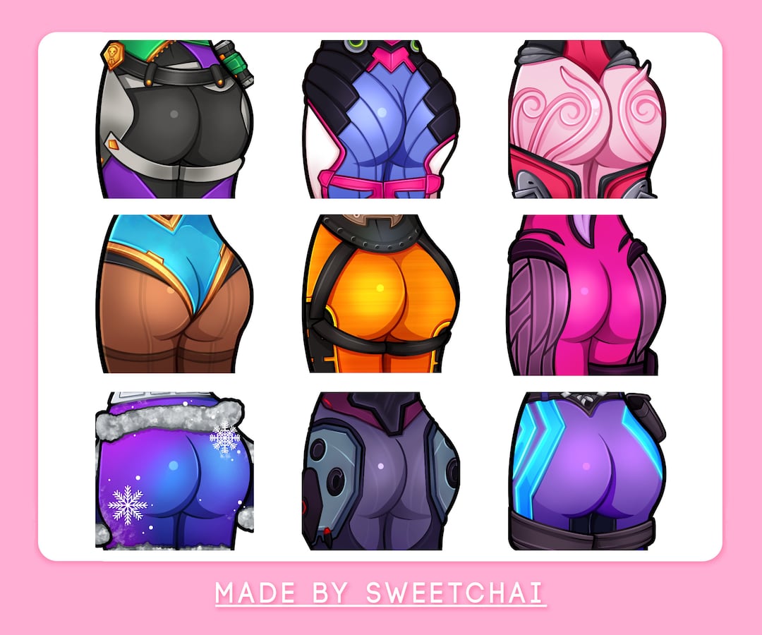Big Booty Pack 9 Overwatch Booty Emotes Etsy